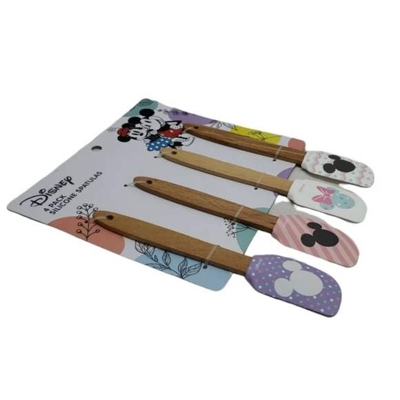 Disney | Kitchen | Disney Silicone Spatulas Set 4 Pack Non Scratch ...